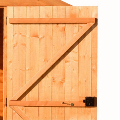 8x6 (2.44m x 1.82m) Wooden Tongue & Groove APEX Shed With 2 Windows & Single Door (12mm T&G ...