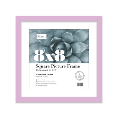 8x8" Lilac Picture Frame - 8x8" Square Frame with 7x7" Mount for 8x8 ...