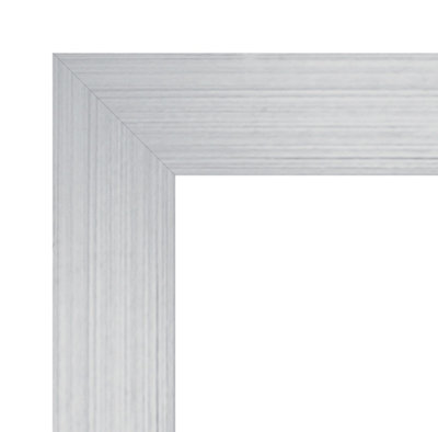 8x8" Silver Picture Frame - 8x8" Square Frame with 4x4" Mount for 8x8 ...