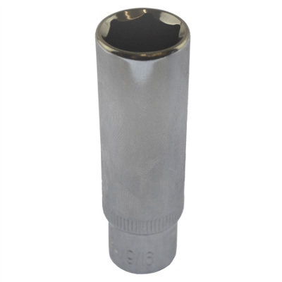 9/16" Imperial AF SAE Socket Double Deep 6 Sided Single Hex 3/8" Drive ...