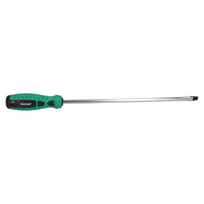 9.5mm x 300mm Slotted Flat Headed Screwdriver with Magnetic Tip Rubber ...