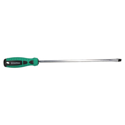 9.5mm x 300mm Slotted Flat Headed Screwdriver with Magnetic Tip Rubber ...