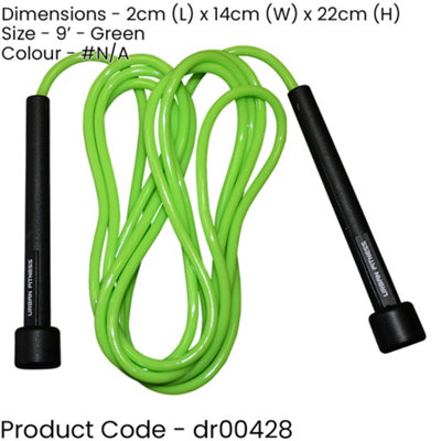 9 Feet Speed Rope - Workout Jump Skipping Rope - Cardio Boxing Home Gym ...