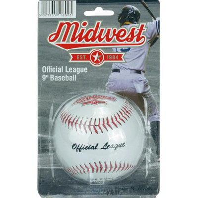 9 Inch Baseball Ball - League Official Synthetic Leather Flat Stiched ...