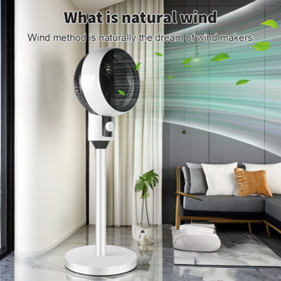 9 Inch Oscillating & Tilting Air Circulator Pedestal Fan - 3 Speed ...