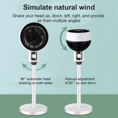 9 Inch Oscillating & Tilting Air Circulator Pedestal Fan - 3 Speed ...