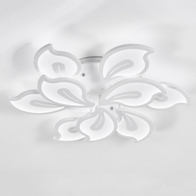 9 Lights Elegant Floral Shape Energy Efficient LED Ceiling Light 85CM ...