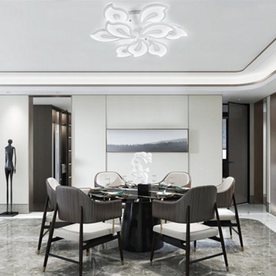 9 LIGHTS ELEGANT FLORAL SHAPE POWER SAVING LED CEILING LIGHT COOL WHITE ...