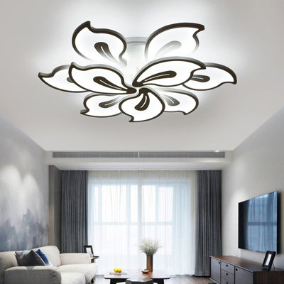 9 LIGHTS ELEGANT FLORAL SHAPE POWER SAVING LED CEILING LIGHT COOL WHITE ...