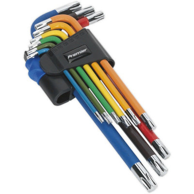9 Piece Colour Coded Long TRX-Star Key Set - 10 to T50 Sizes - Anti ...