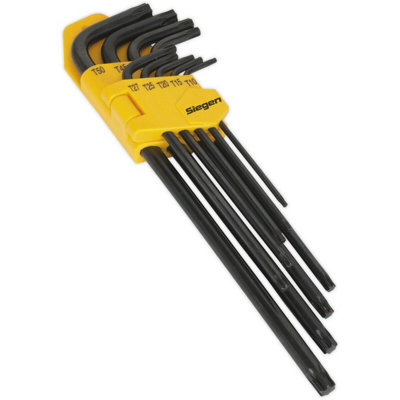 9 Piece Extra Long TRX-Star Key Set - 85mm to 160mm Length - T10 to T50 ...