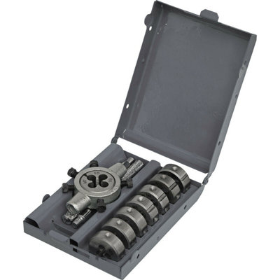 9-Piece Metric Split Die and Holder Set for M3 to M12 Threading ...