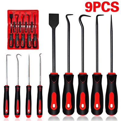 9 Piece Professional Scraper Hook and Pick Tool Set O O-ring seal ...