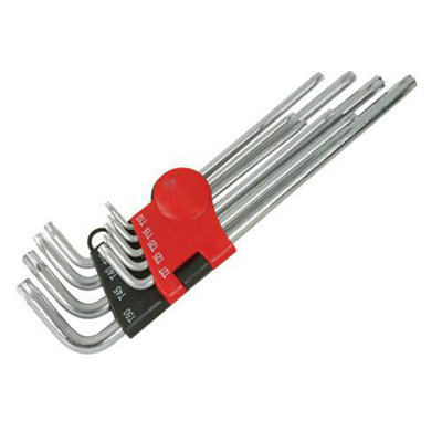 9 Piece T10 T50 Trx Key Expert Set With Storage Clip | DIY at B&Q