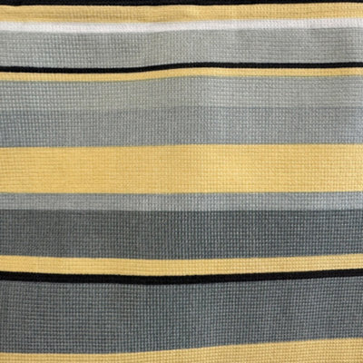 9 Pole Sand & Grey Stripe Windbreak
