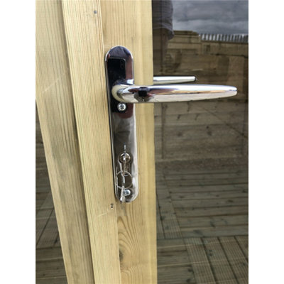 9 x 19 Pressure Treated T&G Apex Wooden Summerhouse + Overhang + Lock ...