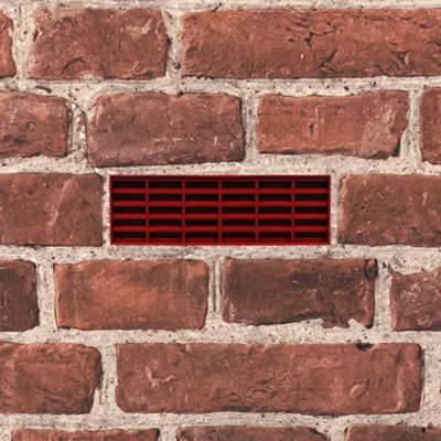 9" x 3" Terracotta Air Brick Cavity Wall Sleeve Air Vents for Interior ...