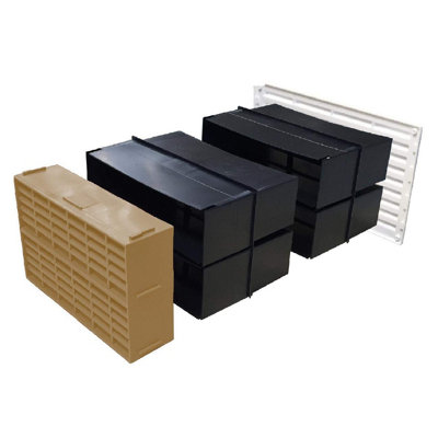 9" x 6" Extendable Combination Cavity Wall Sleeve Vent with Buff Air Bricks