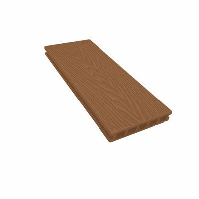 9 x Composite Decking Boards Brown, 2.2m, Fade-Resistant, Easy Install ...