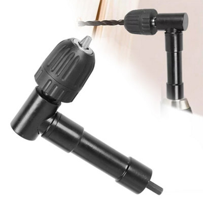 90 Degree Right Angle Drill Adapter Attachment 3/8 inch Chuck