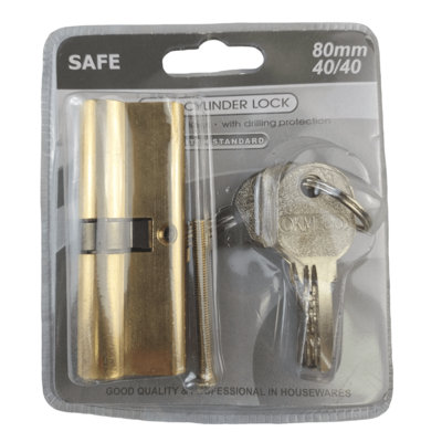 90 MM 45/45 Euro Cylinder Barrel UPVC Front Door Lock Anti Drill UPVC ...