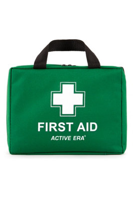 Buy 90 Piece Premium First Aid Kit Bag - Green at B&Q