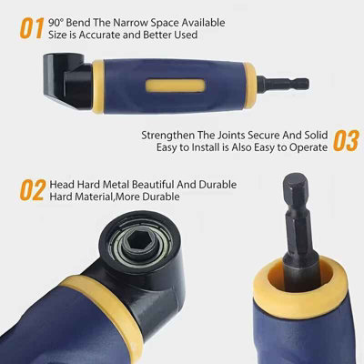 90 Right Angle Drill Driver 3-Speed Adjustable