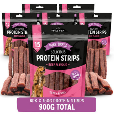 900g Protein Beef Strips Long Lasting Dog Chew, Rich & Flavourful Beef ...
