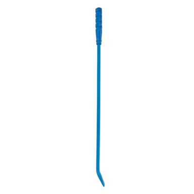 900mm Extra Long Pry Bar Hammer Through Handle & Angled Chisel Hardened ...