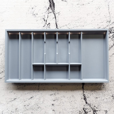 900mm Grey Cutlery Tray for Blum Tandembox Drawer