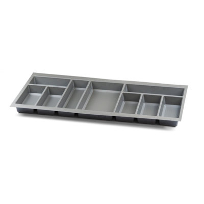 900mm Grey Cutlery Tray for Grass Scala Drawer | DIY at B&Q