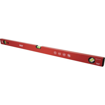 900mm Precision Milled Powder Coated Spirit Level with 45 Degree Angle Rule