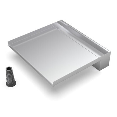900mm Stainless Steel Water Blade 300mm Spout Overhang - Back Inlet