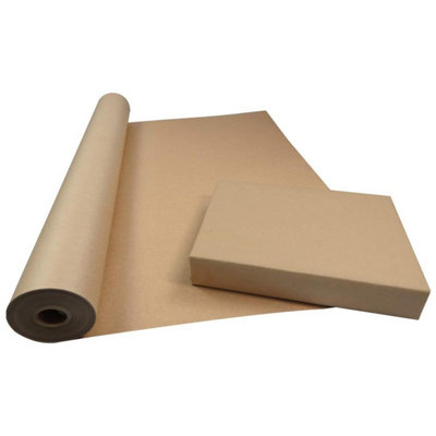 900mm x 100m Brown Kraft Paper Roll For Gift Wrapping, Shipping, Arts ...