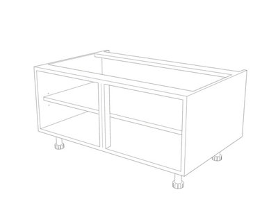 900mm x 350mm Birch Plywood Belfast Sink Unit