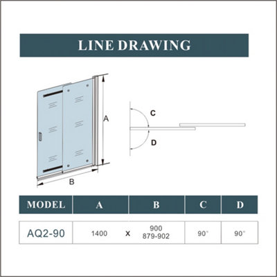 900x1400mm Chrome Bathroom Sliding Over Bath Shower Screen 6mm Safety Glass