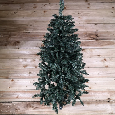 90cm Indoor Wall Mounted Christmas Tree with Wrapped Branches PVC with ...