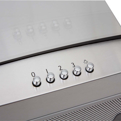 90CM ISLAND COOKER HOOD KITCHEN EXTRACTOR FAN IN STAINLESS STEEL - SIA ...