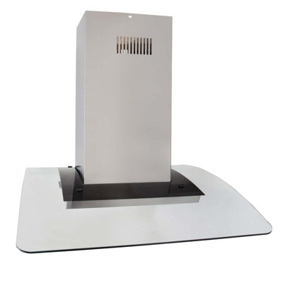 90cm Island Cooker Hood Kitchen Extractor Fan In Stainless Steel - SIA ...