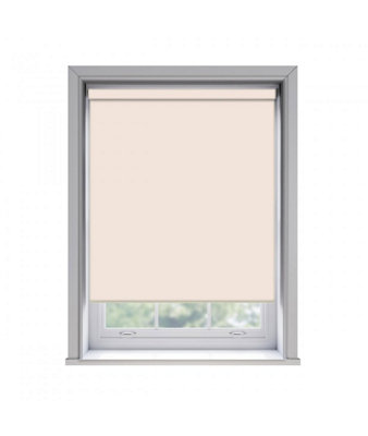 90cm No Drill Pink Thermal Blackout Roller Blind (170cm Drop)