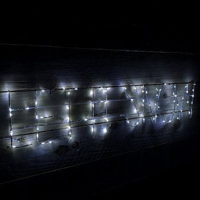 90cm Premier Indoor Outdoor Flashing LED Let It Snow Christmas Sign ...