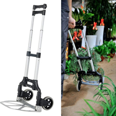 90kg Heavy Duty Sack Truck Folding Portable Hand Truck Hand Industrial ...