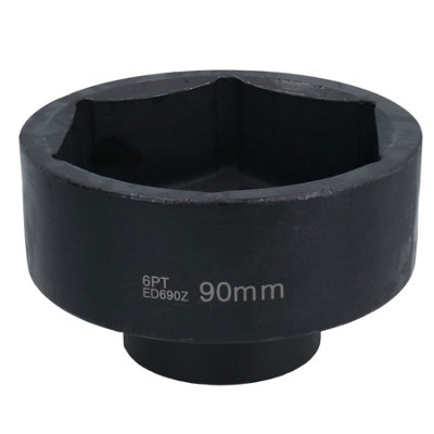 90mm 3/4in Drive Deep Metric Impact Impacted Socket 6 Sided Point ...