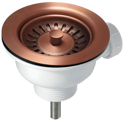 90mm Antique Copper Strainer Waste For Astini, RAK, Rangemaster Ceramic ...