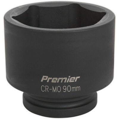 90mm Chrome Molybdenum Forged Impact Socket - 1 Inch Drive for Heavy ...