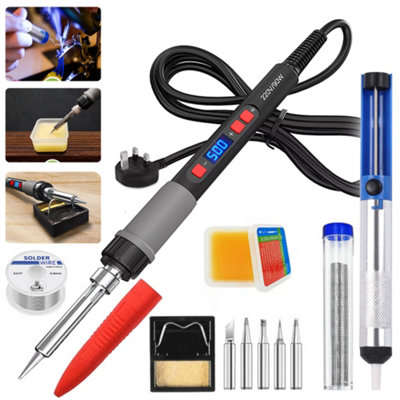 90W Soldering Iron Kit Electronics Welding Irons Solder Tools ...