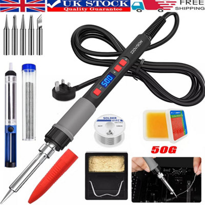90W Soldering Iron Kit Electronics Welding Irons Solder Tools ...
