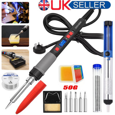 90W Soldering Iron Kit Electronics Welding Irons Solder Tools ...