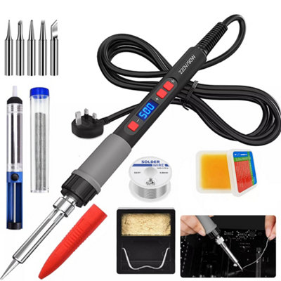 90W Soldering Iron Kit Electronics Welding Irons Solder Tools ...