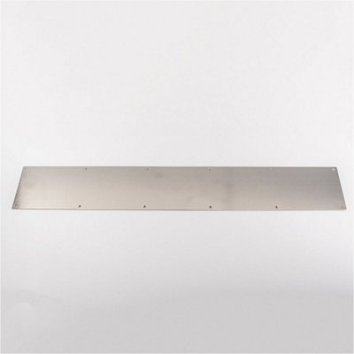 915mm x 150mm Plain Door Kickplate - Satin Stainless Steel Kick Plate ...